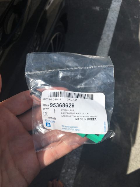 95368629 Датчик стоп сигнала GM | Запчасти на DRIVE2