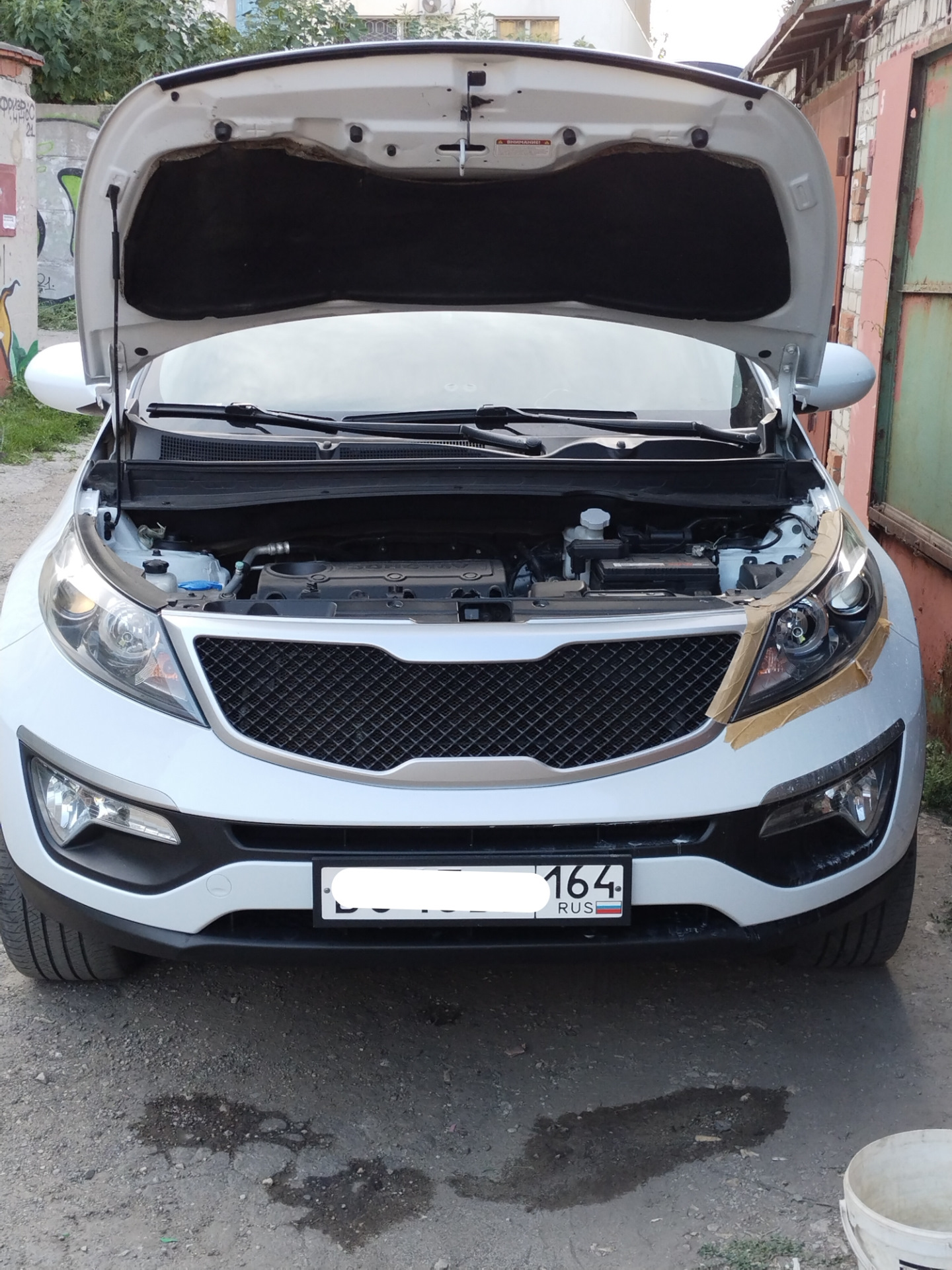 Полировка фар — KIA Sportage (3G), 2 л, 2012 года | автозвук | DRIVE2