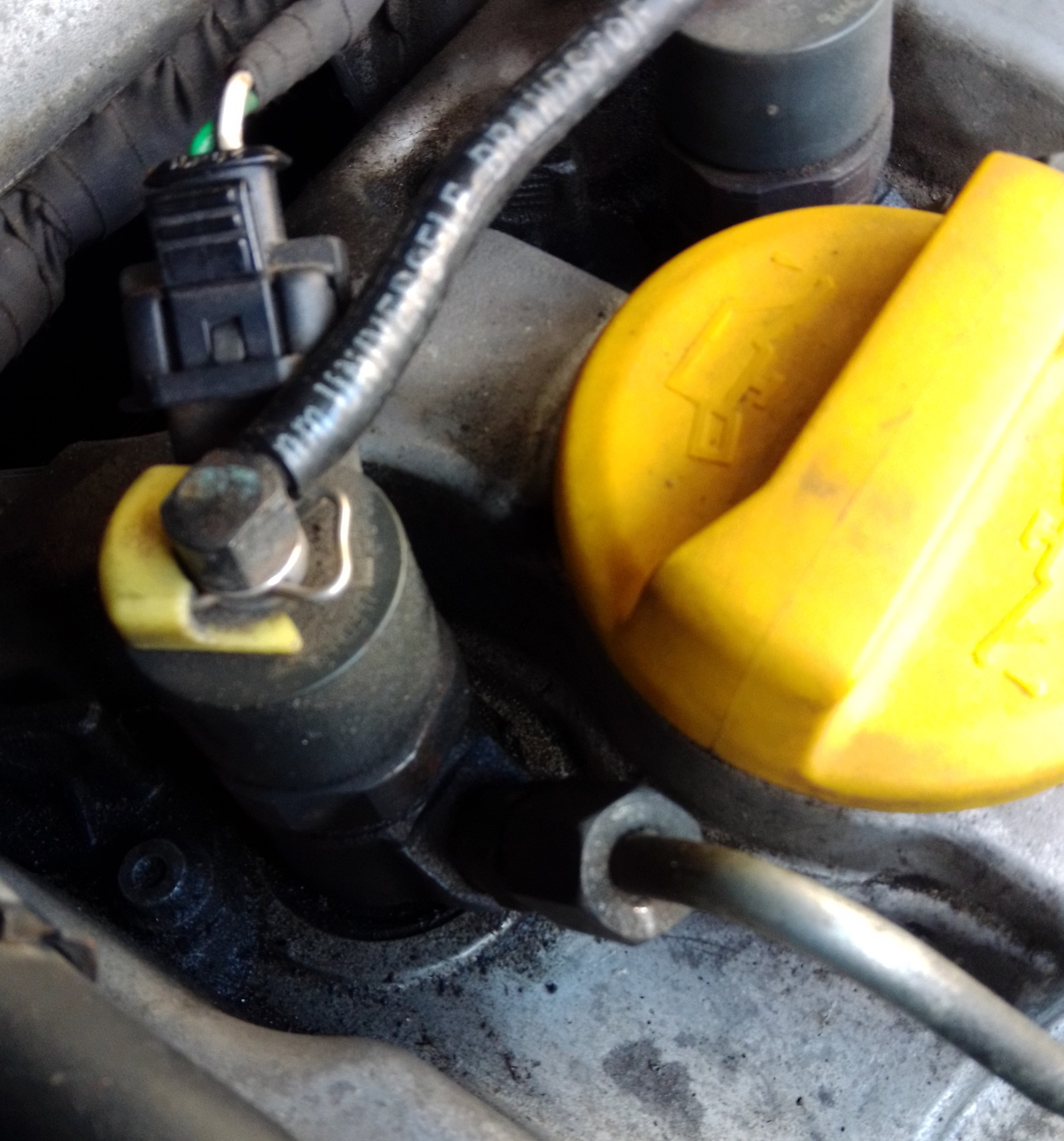 Мокрота вокруг колодцев форсунок…не критично, но… — Opel Antara, 2 л ...