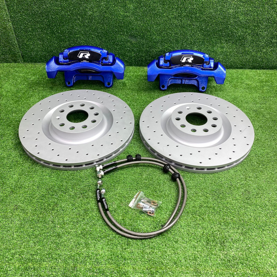 Комплект передних тормозов 345 PQ35 PQ46 MQB на Volkswagen Passat B6, Volkswagen Passat CC ...