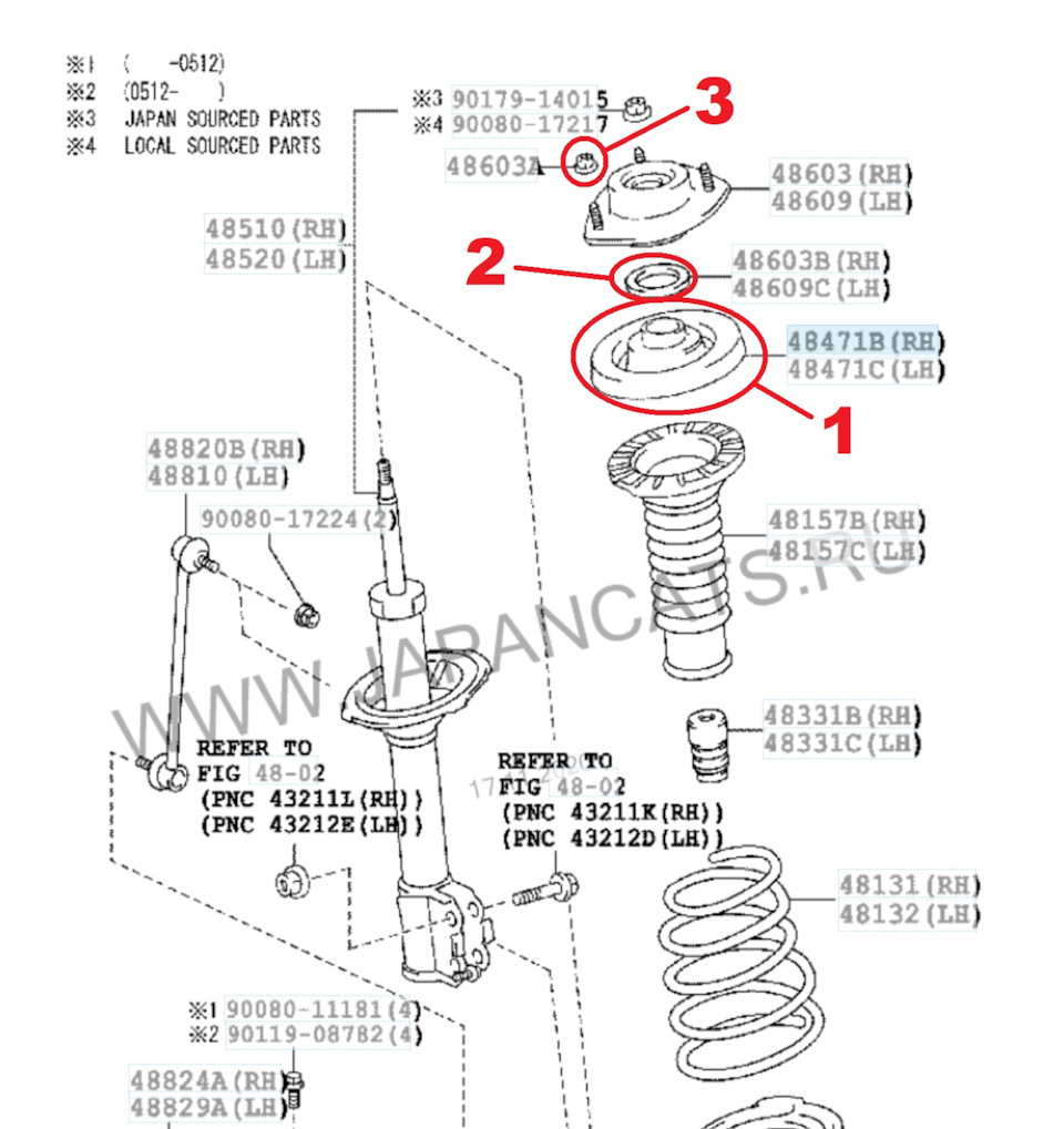 9008017217 Гайка TOYOTA LEXUS | Запчасти на DRIVE2