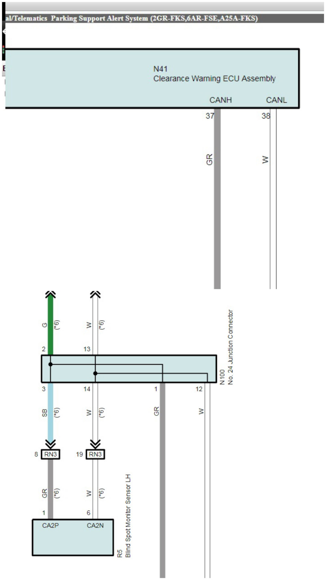 Camry 8 Reversing Ultrasonic Sensor(ICS) — Toyota Camry Hybrid (XV70 ...