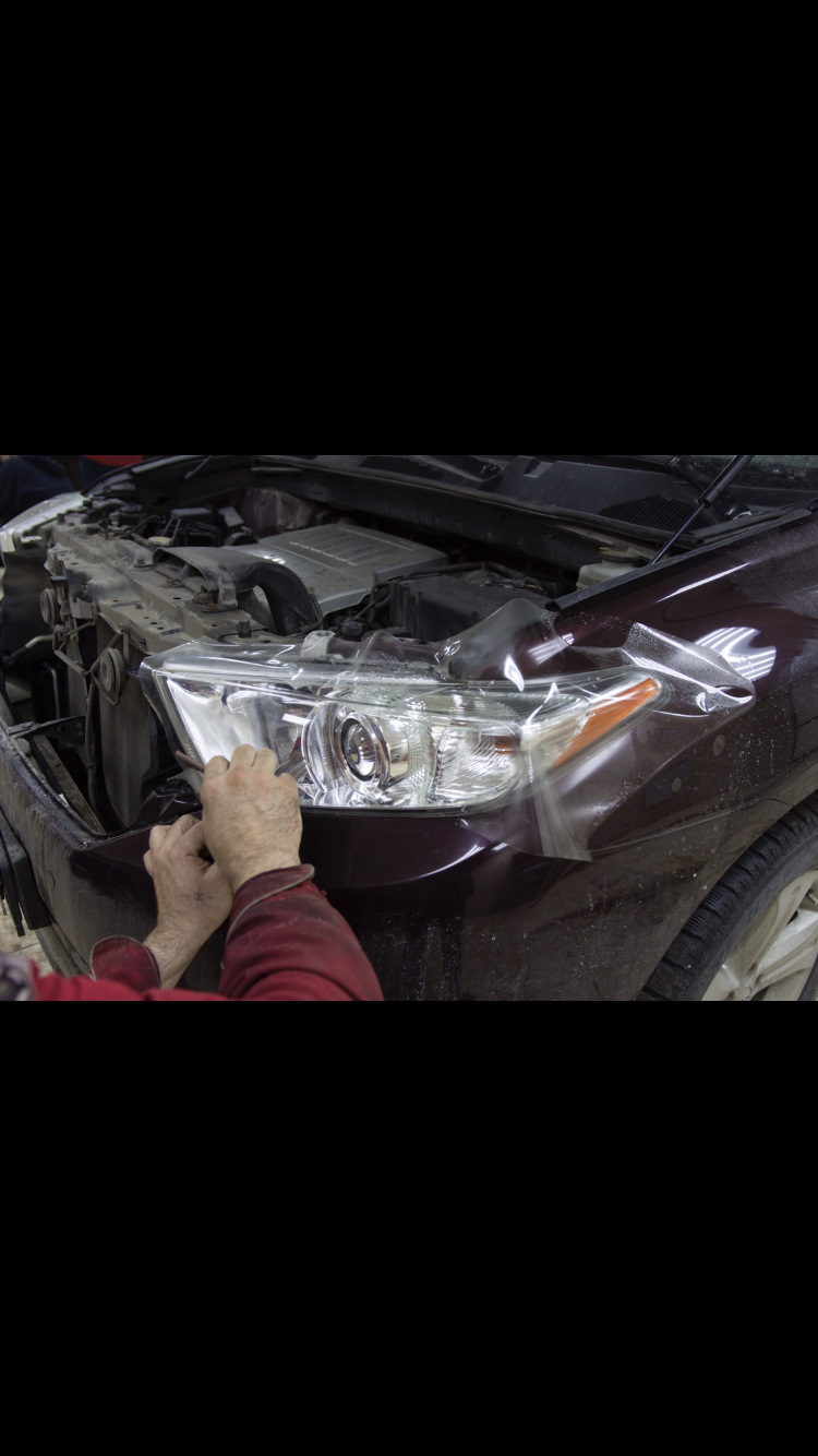 Установка би-лед линз Luma i5 — Toyota Highlander (XU40), 3,5 л, 2011 ...