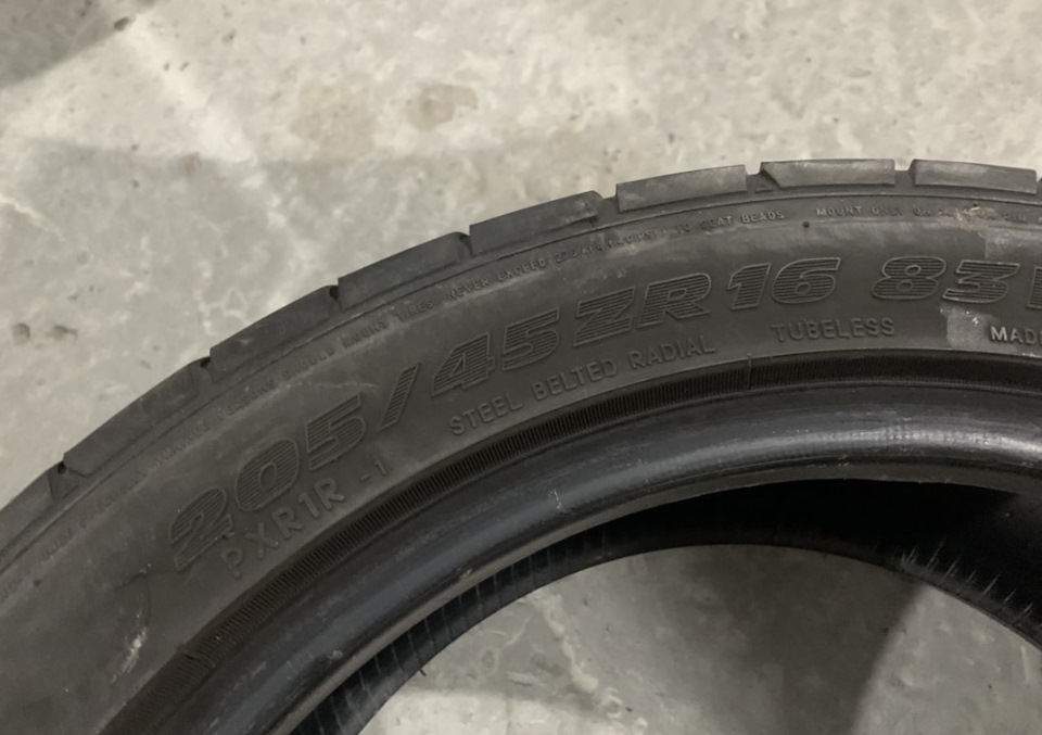 Toyo Proxes R1-R — Toyota Carib (111), 1,6 л, 1999 года | шины | DRIVE2