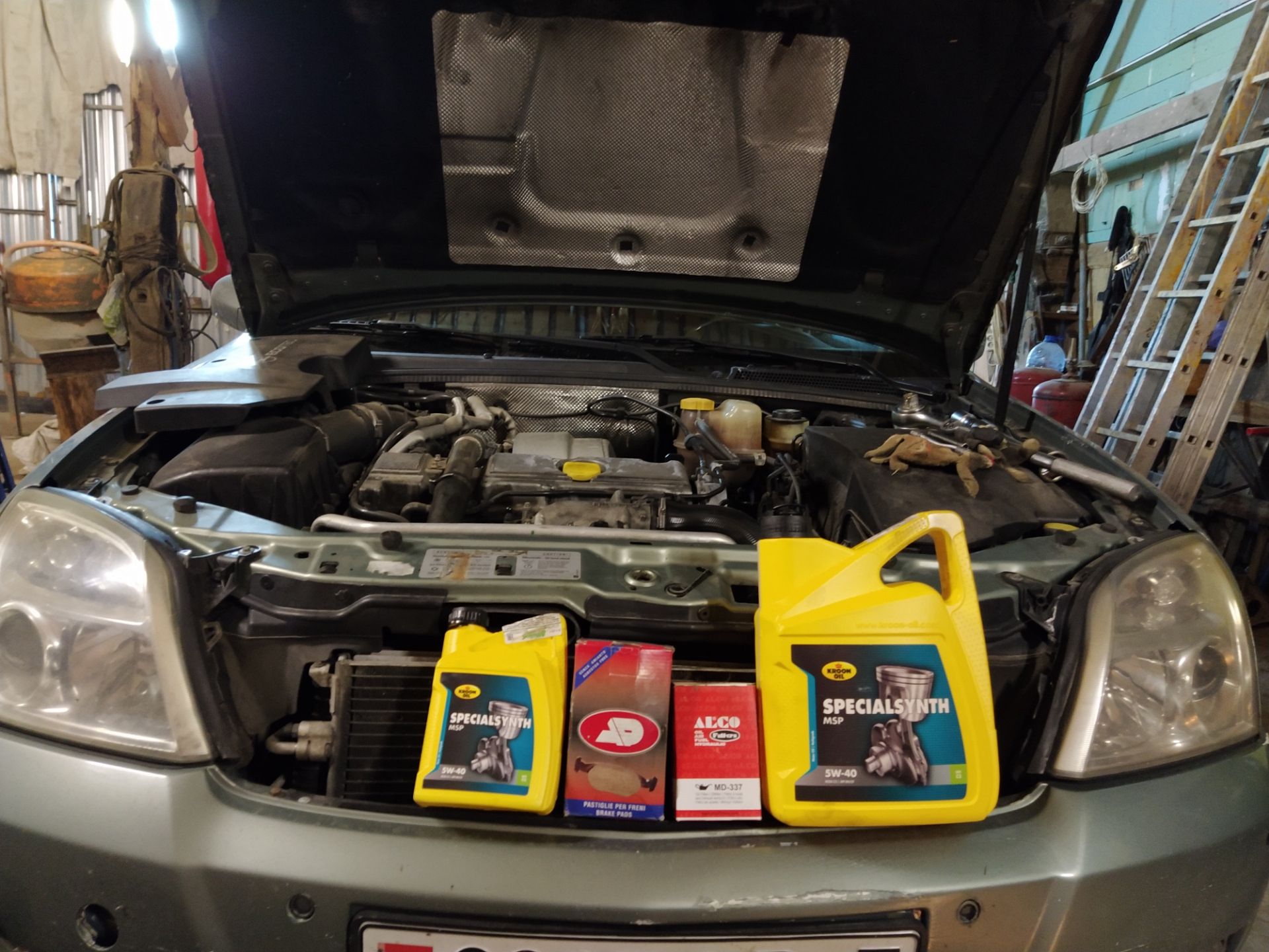 Замена прокладки теплообменника, фланца и + ТО — Opel Vectra C, 2,2 л ...