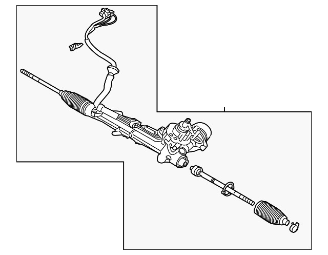 4410A022 Рулевая рейка без тяг электрическая Mitsubishi | Запчасти на ...