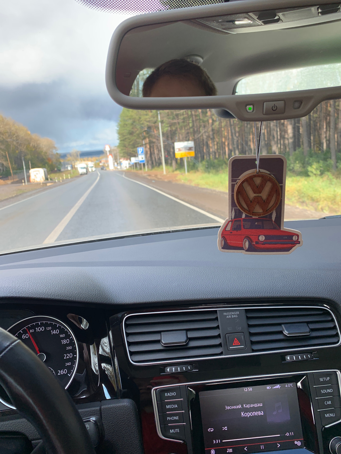 Безрамочное зеркало с FLA — Volkswagen Golf Mk7, 1,4 л, 2015 года ...