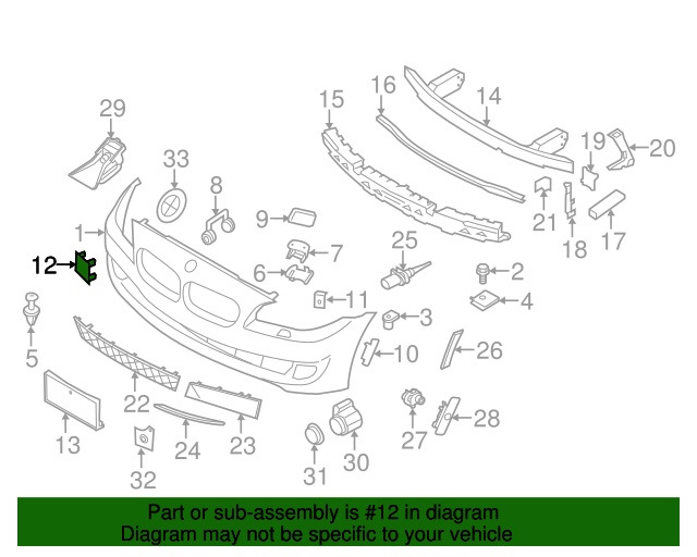 51117332682 Крышка буксирной проушины Пд загрунтов. BMW | Запчасти на ...