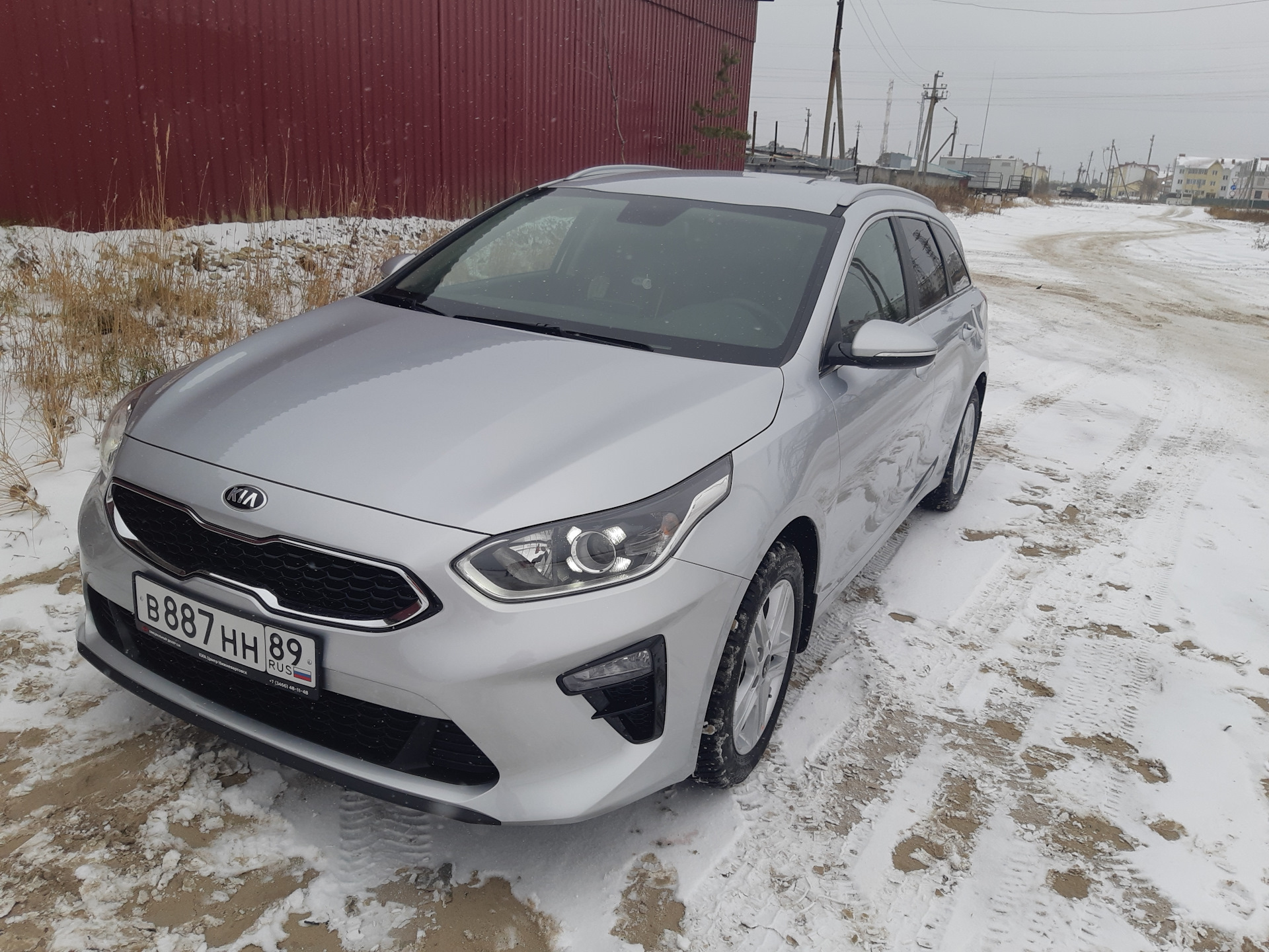 После мойки, начало зимы — KIA Ceed SW (3G), 1,6 л, 2019 года | мойка | DRIVE2