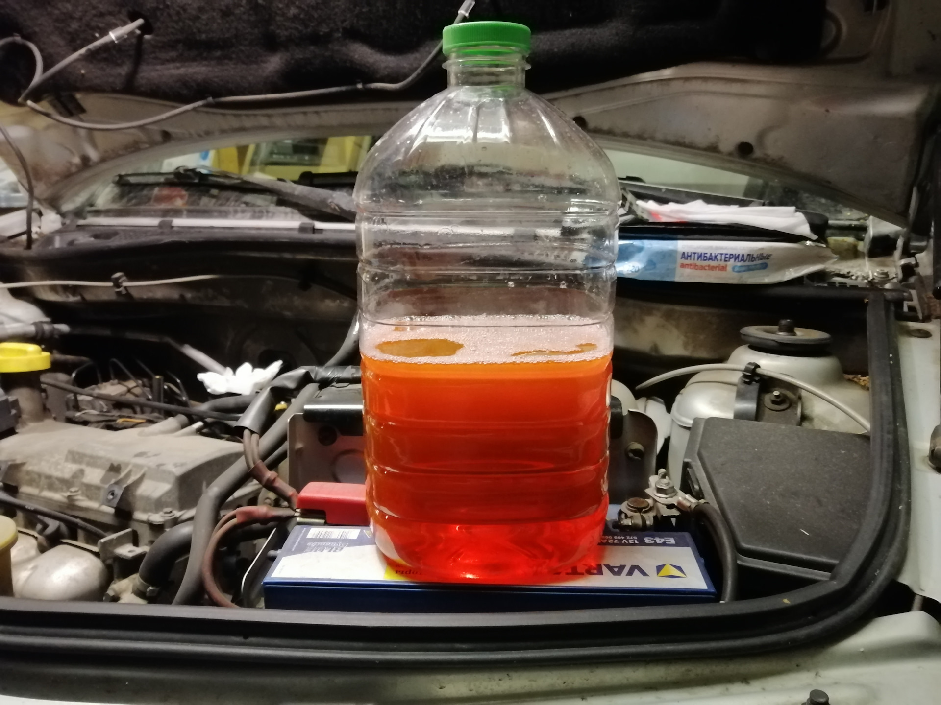 Замена термостата, расширительного бачка и двух патрубков — Renault ...