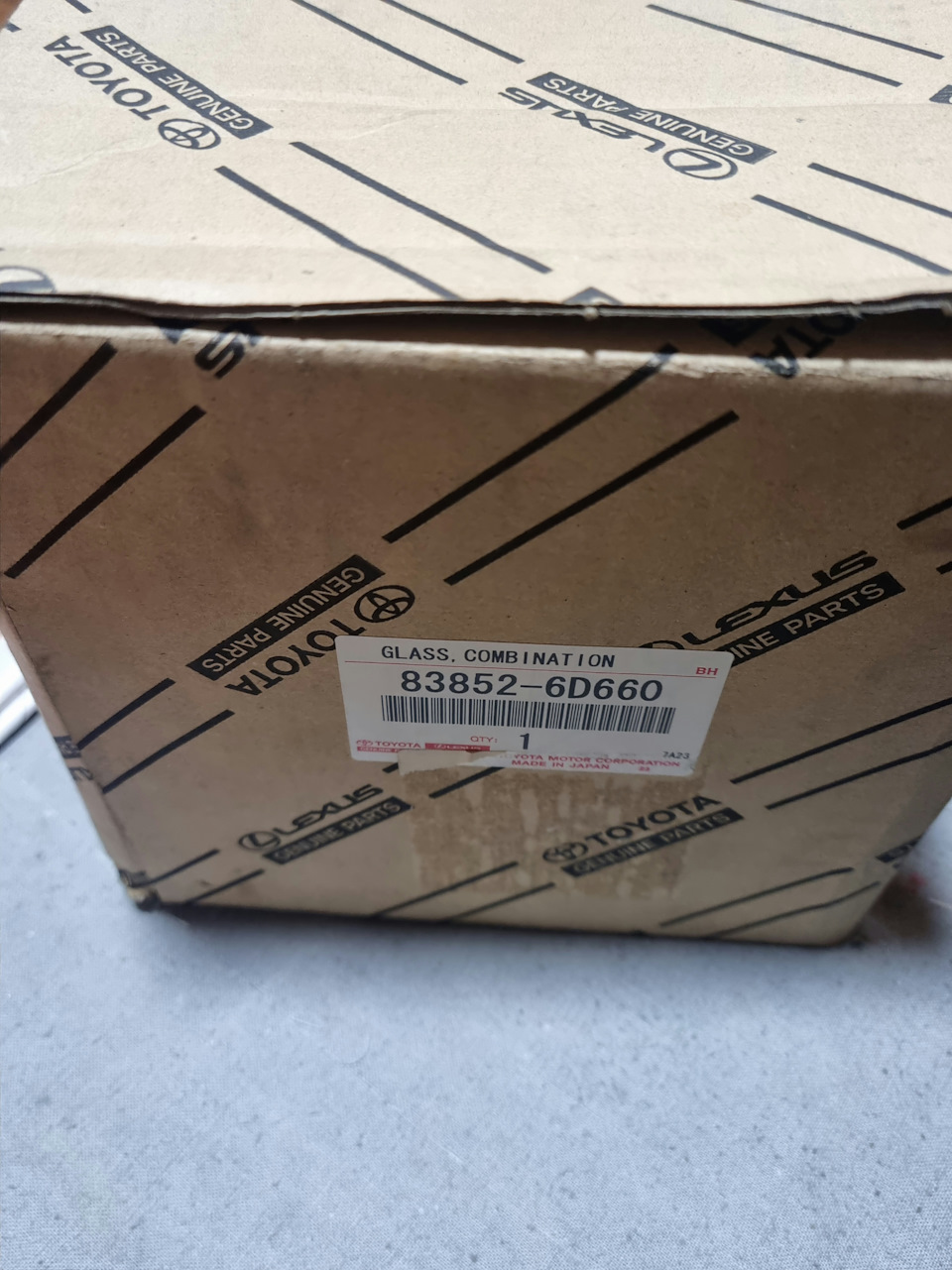 838526D660 СТЕКЛО ЩИТКА ПРИБОРОВ/GLASS, COMBINATION TOYOTA LEXUS ...