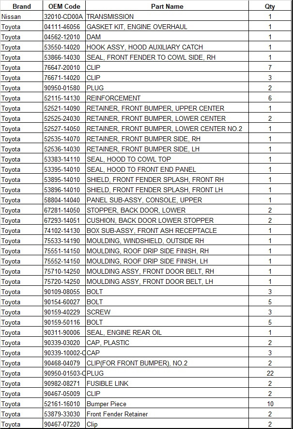 9046707220 Крепеж TOYOTA LEXUS | Запчасти на DRIVE2