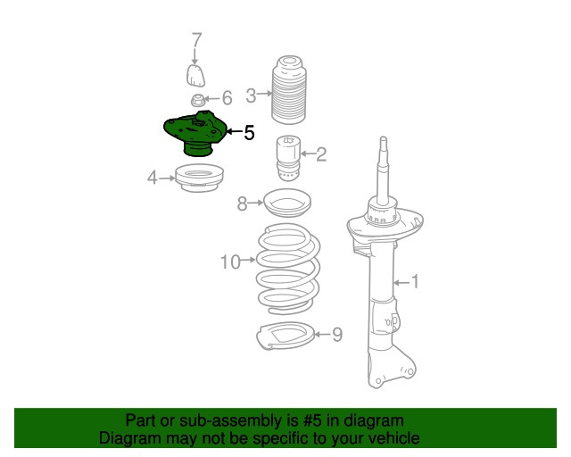 A2043201273 Опора стойки амортизационной Mercedes | Запчасти на DRIVE2