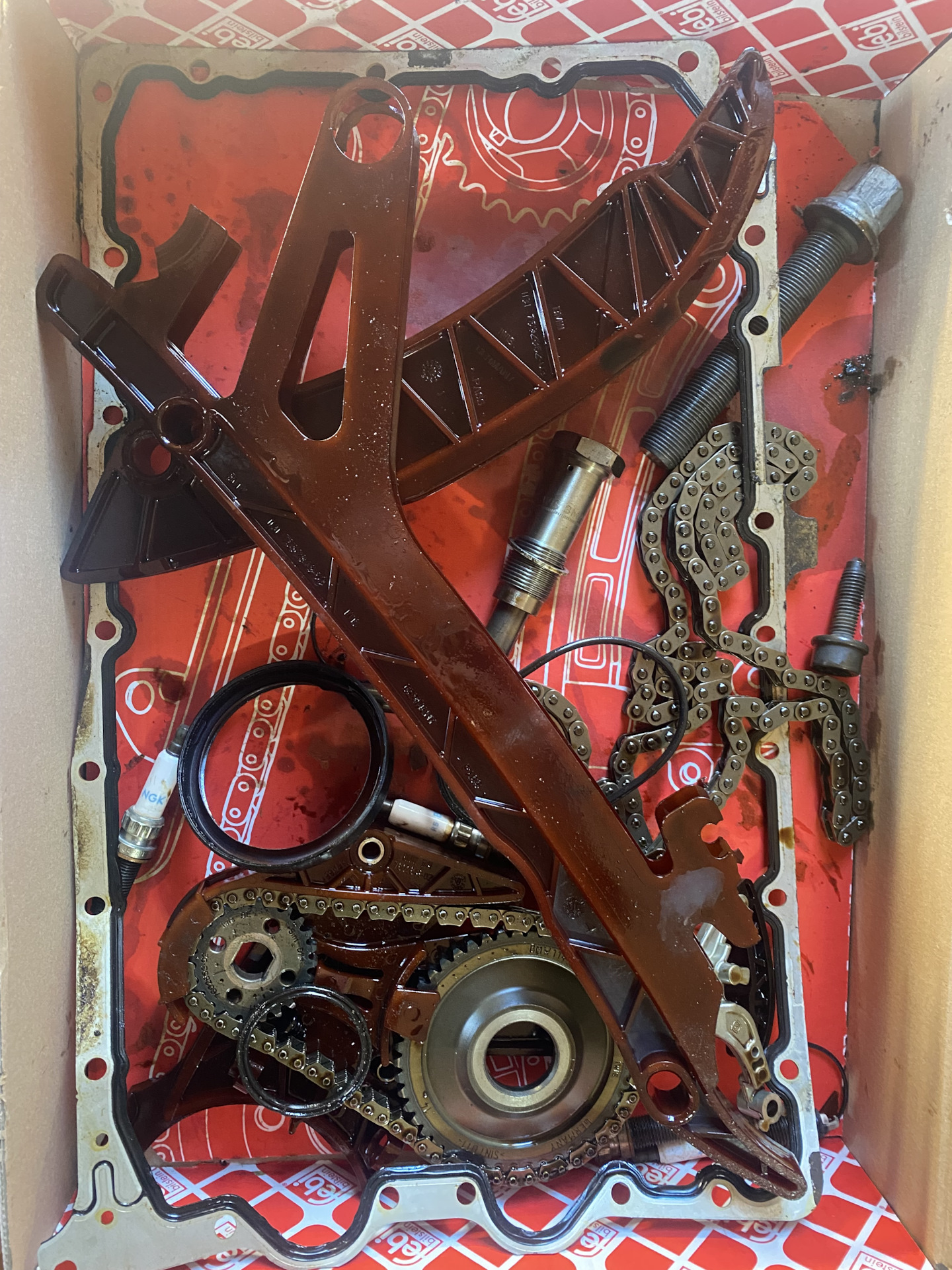 Замена цепи ГРМ и маслонасоса N20 BMW X3 20i — BMW X3 (F25), 2 л, 2014 ...