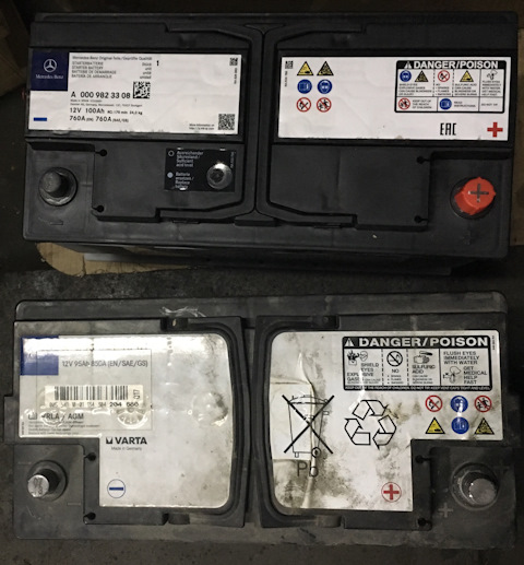 A0009823308 Батарея аккумуляторная Mercedes | Запчасти на DRIVE2