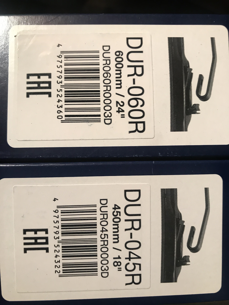 DUR045R Щетка стеклоочистителя гибридная (450 мм) RHD DUR-045R DENSO ...