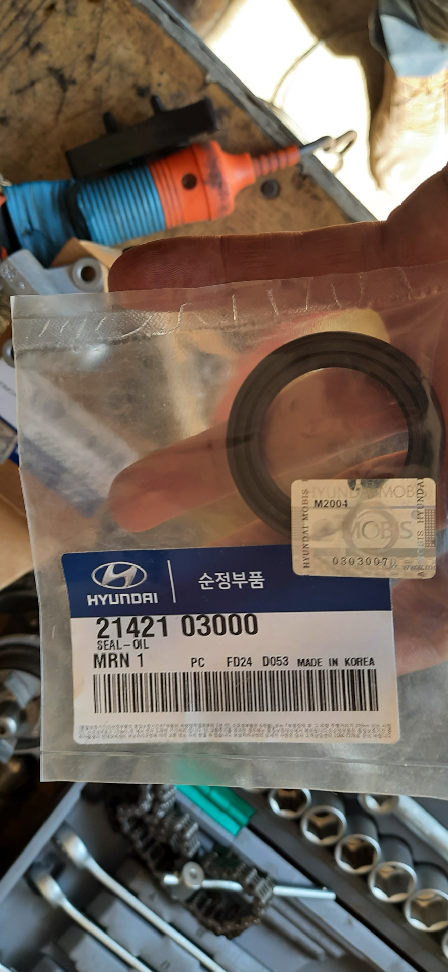 Замена цепи грм на hyundai i20 (G4LA) — Hyundai i20 (1G), 1,2 л, 2010 ...