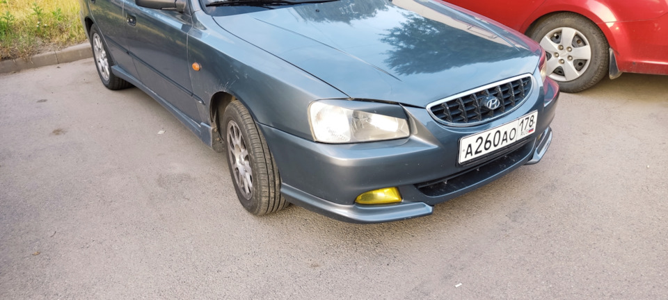 Фейслифтинг — Hyundai Accent (2G), 1,5 л, 2003 года | кузовной ремонт ...