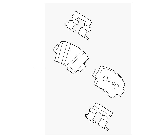 58302D4A50 КОМПЛЕКТ ТОРМОЗНЫХ КОЛОДОК C НАКЛАДКАМИ (4ШТ) KIA HYUNDAI ...
