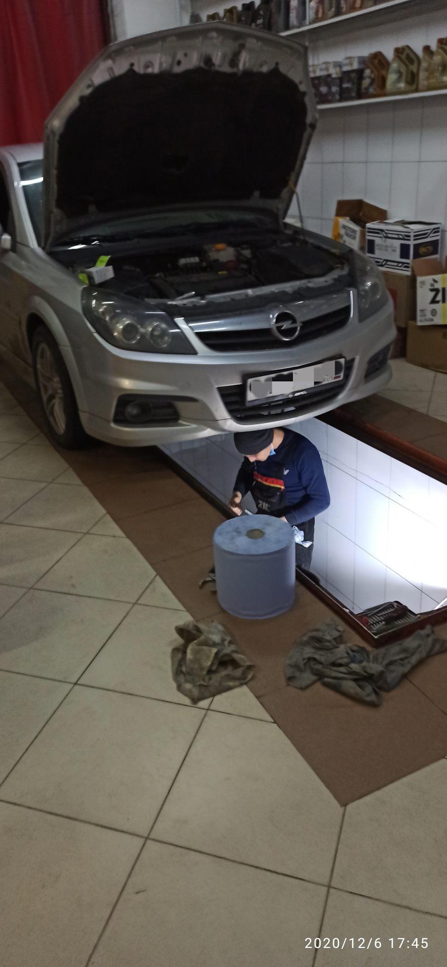 Удаление катализатора и установка пламягасителя — Opel Vectra C, 1,8 л ...
