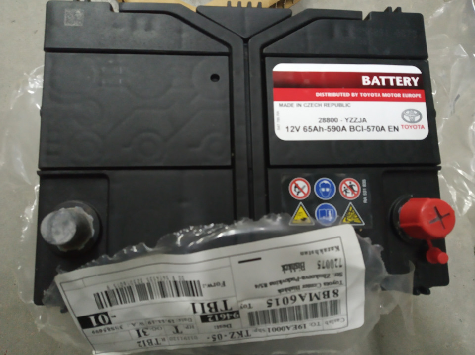 28800YZZJA АККУМУЛЯТОР TOYOTA TOYOTA LEXUS | Запчасти на DRIVE2