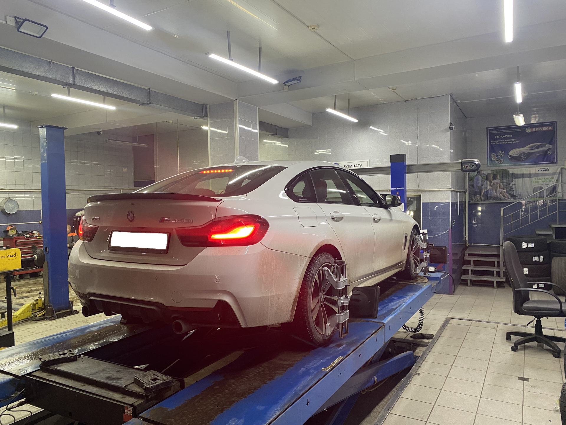 Сход-развал — BMW 4 series Gran Coupe (F36), 3 л, 2019 года | визит на сервис | DRIVE2