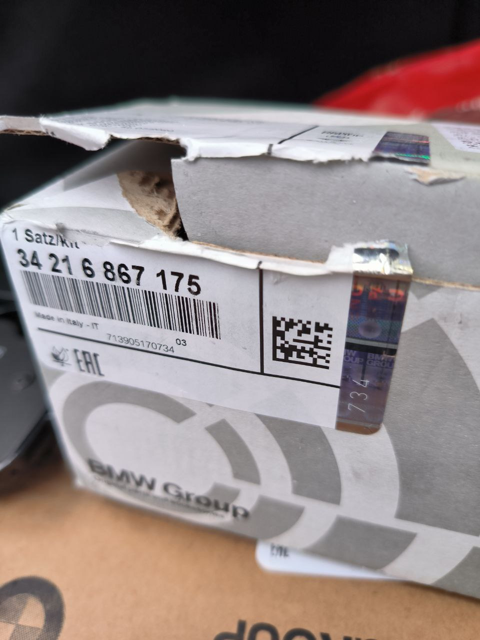 Замена задних тормозных дисков 345мм — BMW 5 series (G30), 3 л, 2018 ...