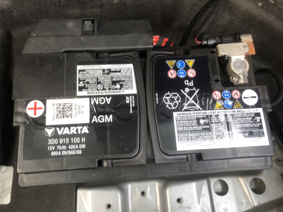 3D0915105H Стартерная аккумуляторная батарея VAG | Запчасти на DRIVE2