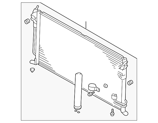 MN151100 РАДИАТОР КОНДИЦИОНЕРА В СБОРЕ Mitsubishi | Запчасти на DRIVE2