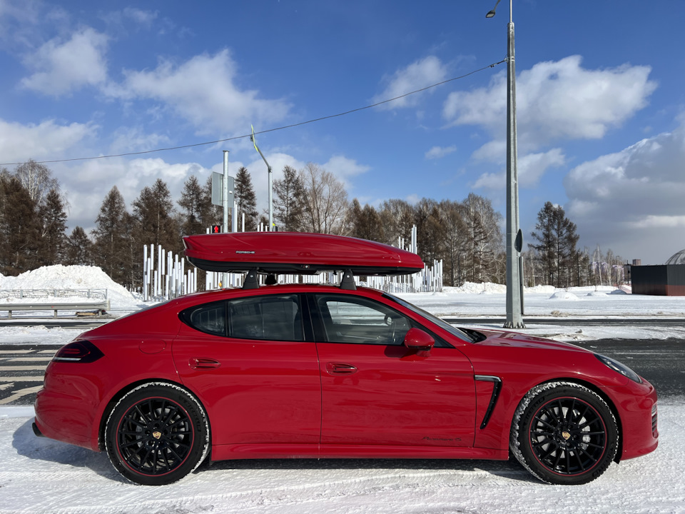 Roof Box / Carmine Red — Porsche Panamera (1G) 970, 3 л, 2015 года ...