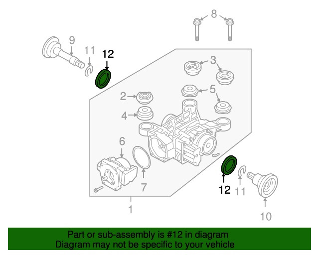 02D525596B Сальник дифференциала (67x83x8) / VAG | Запчасти на DRIVE2