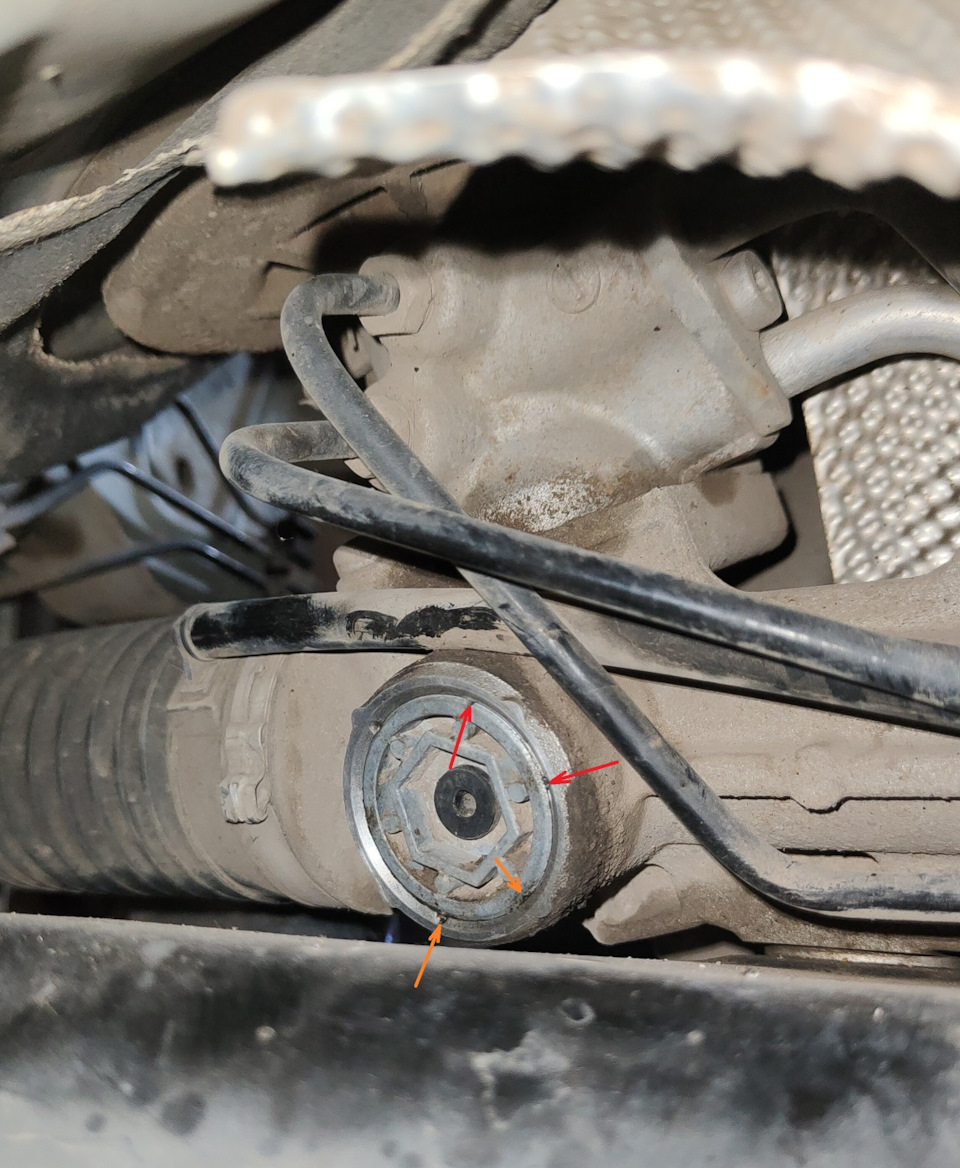 Стук в руль, ослабла гайка упора рулевой рейки — Peugeot 408, 1,6 л ...