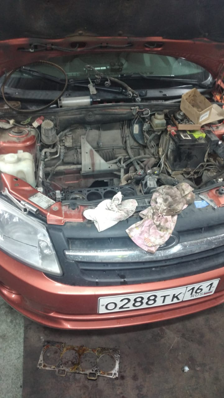 Прокладка — Lada Гранта (1G), 1,6 л, 2013 года | поломка | DRIVE2