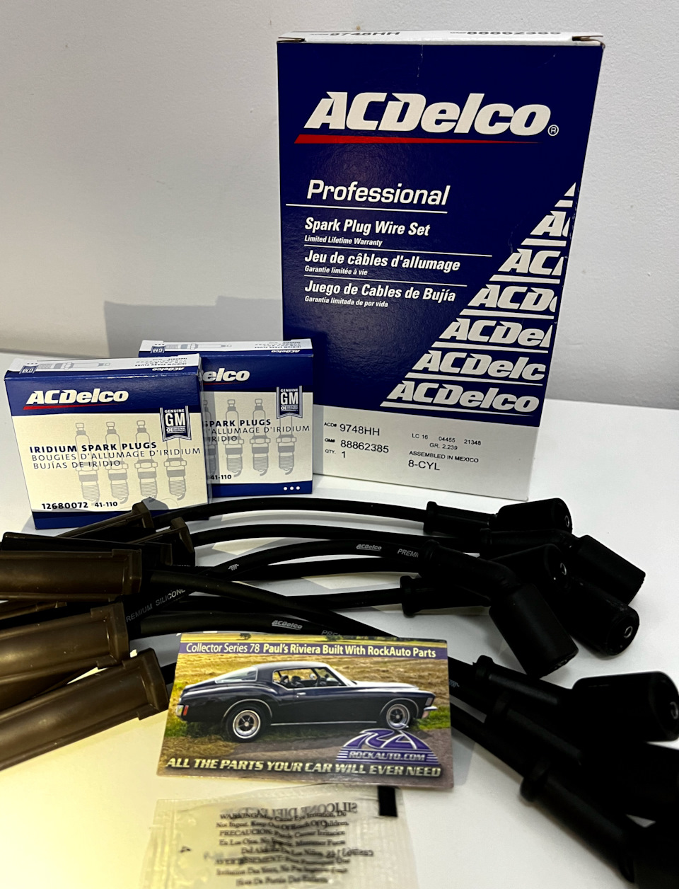 Свечи зажигания + ВВ провода. — Cadillac Escalade ESV (1G), 6 л, 2004 ...