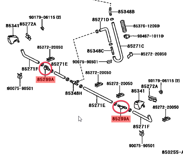 Вопрос к знатокам, чем заменить обратный клапан 85299-33020 омывателя ...
