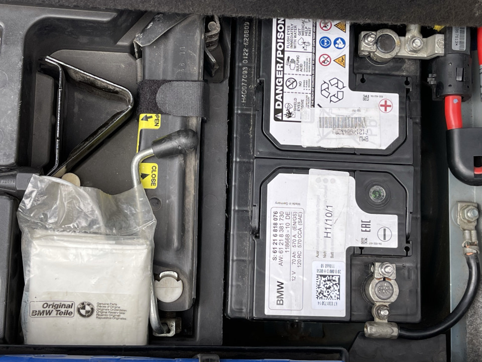 61218381730 Аккумулятор BMW фирм. с электролитом BMW | Запчасти на DRIVE2