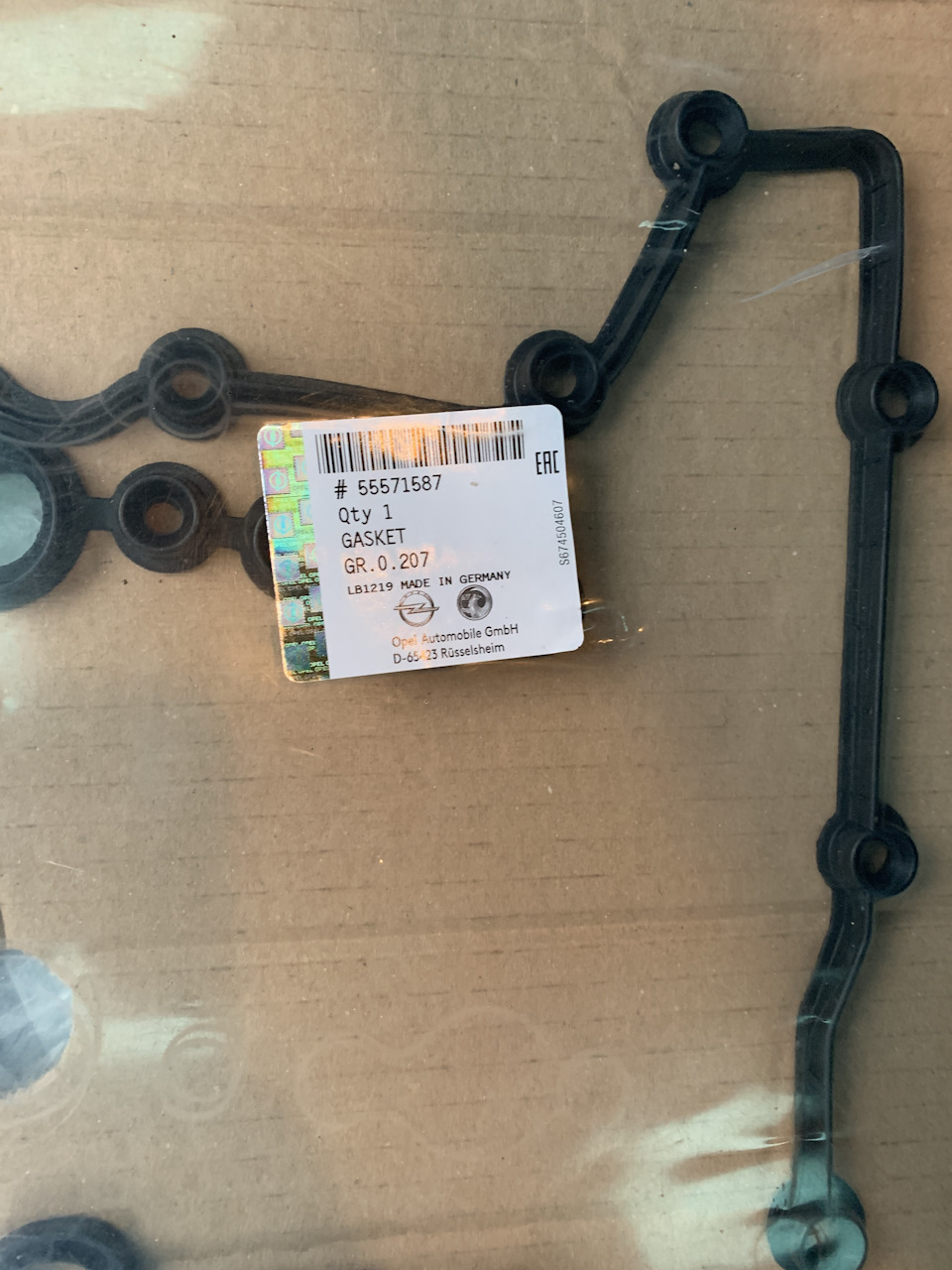 55571587 Прокладка клапанной крышки GM | Запчасти на DRIVE2