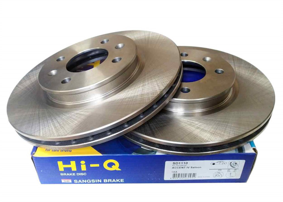 Диски и колодки — Hyundai Solaris (2G), 1,6 л, 2018 года | плановое ТО | DRIVE2