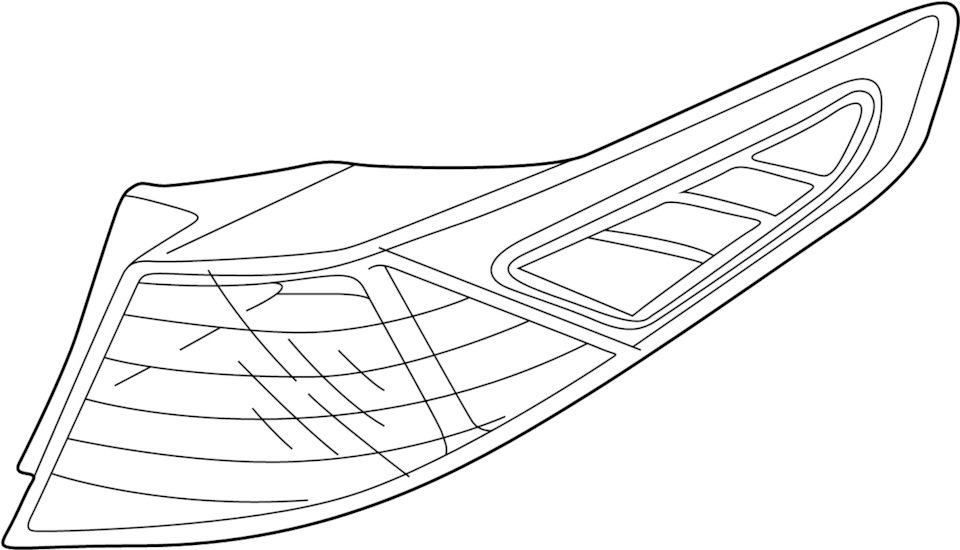 924112T010 Lens & HSG-RR COMB. LENS & HSG-RR COMB O/S LAMP, LH. LENS ...