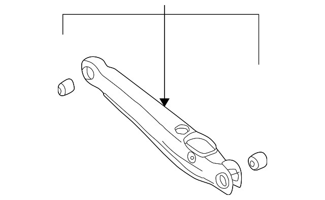 MR491962 РЫЧАГ ЗАДНЕЙ ПОДВЕСКИ В СБОРЕ, НИЖНИЙ Mitsubishi | Запчасти на ...