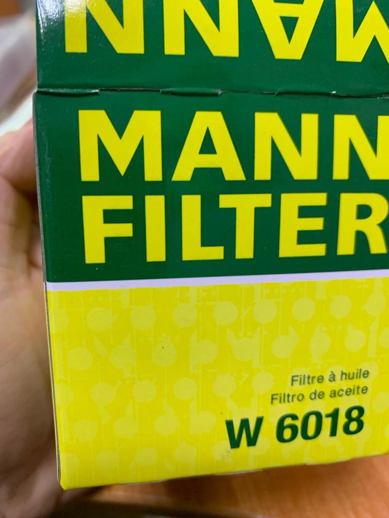 Масляный фильтр Mann Filter W6018. Подделка. — Mazda 6 (3G) GJ, 2 л, 2018 года | расходники | DRIVE2