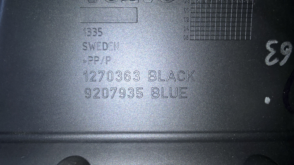 1270363 Декоративная крышка на двигатель Volvo | Запчасти на DRIVE2