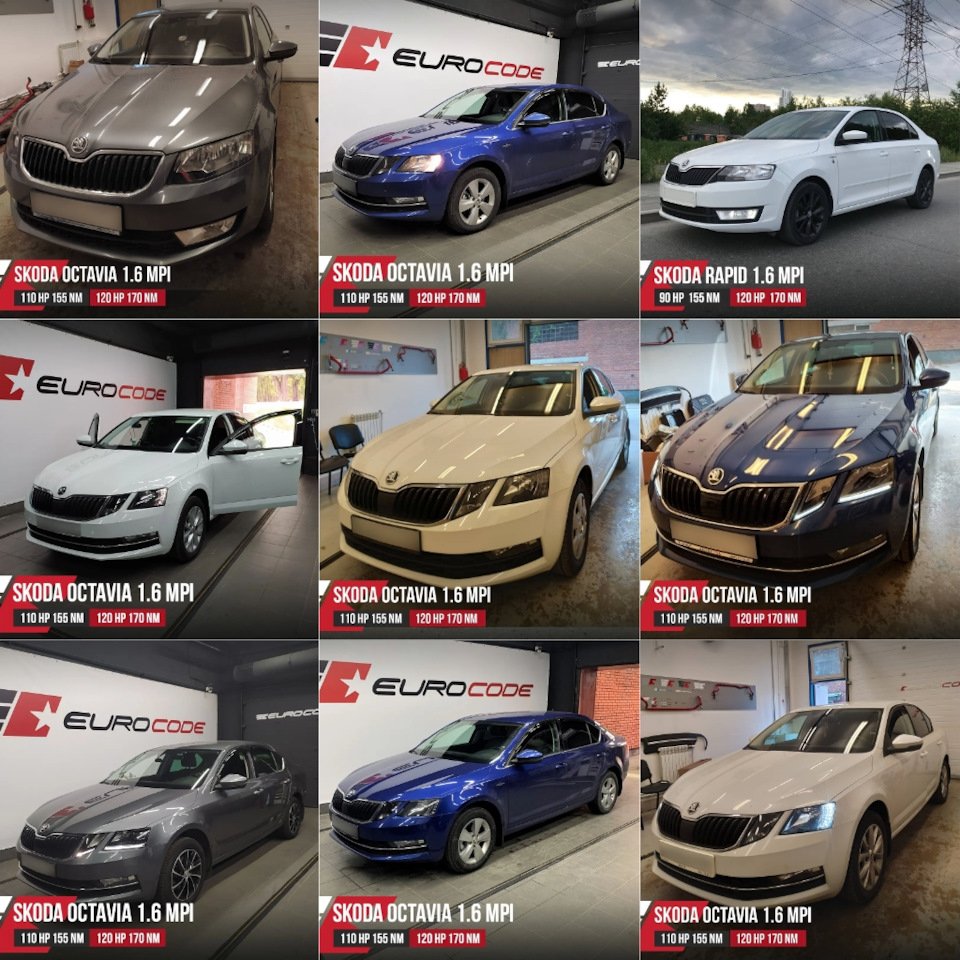 Чип тюнинг Skoda Octavia 1.6 MPI CWVA — Eurocode чип тюнинг на DRIVE2