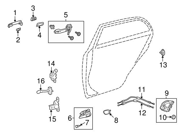 6924148020 Накладка двери внешняя TOYOTA LEXUS | Запчасти на DRIVE2