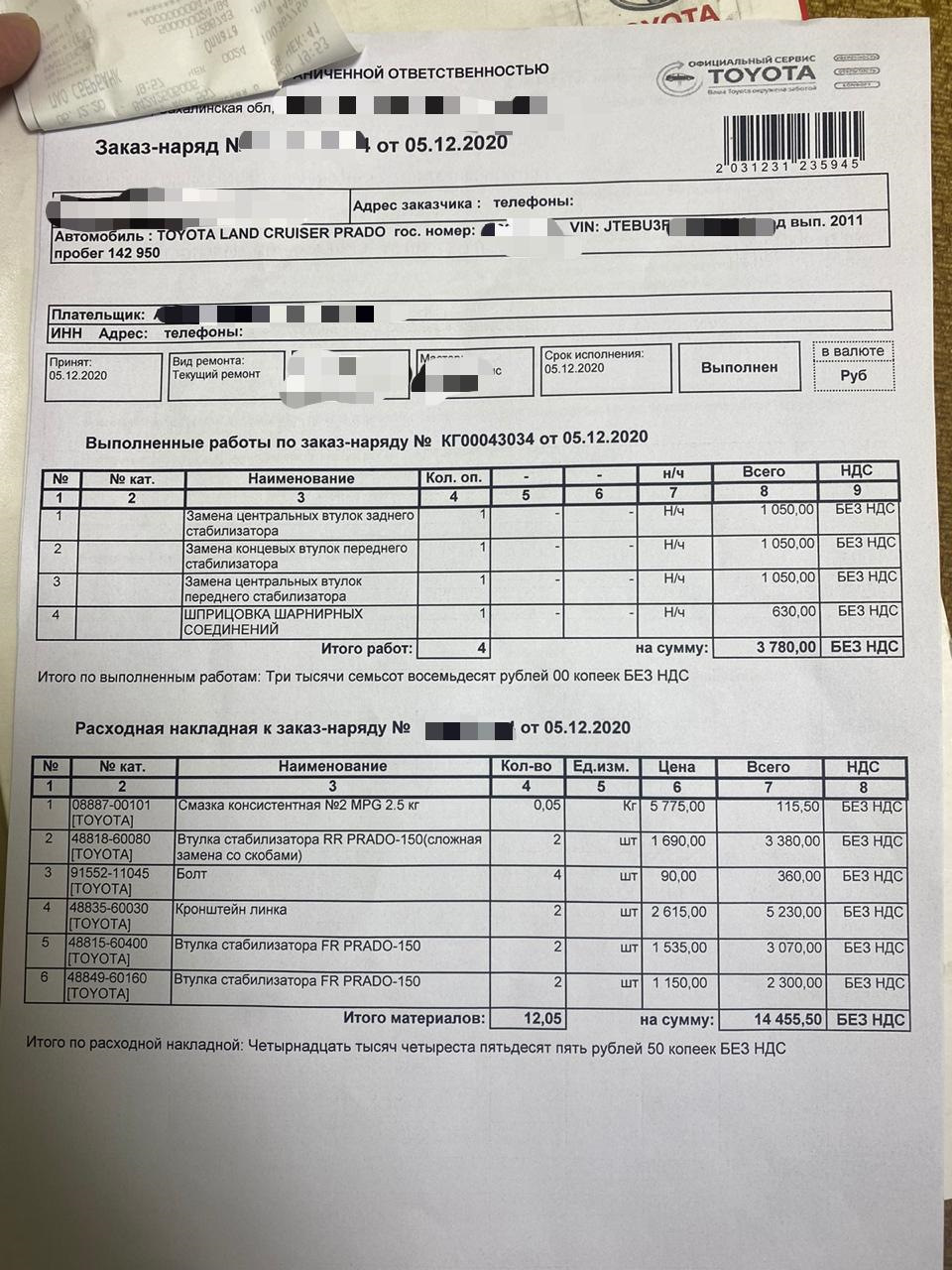 Замена втулок стабилизатора почти на модернизированные)) — Toyota Land ...