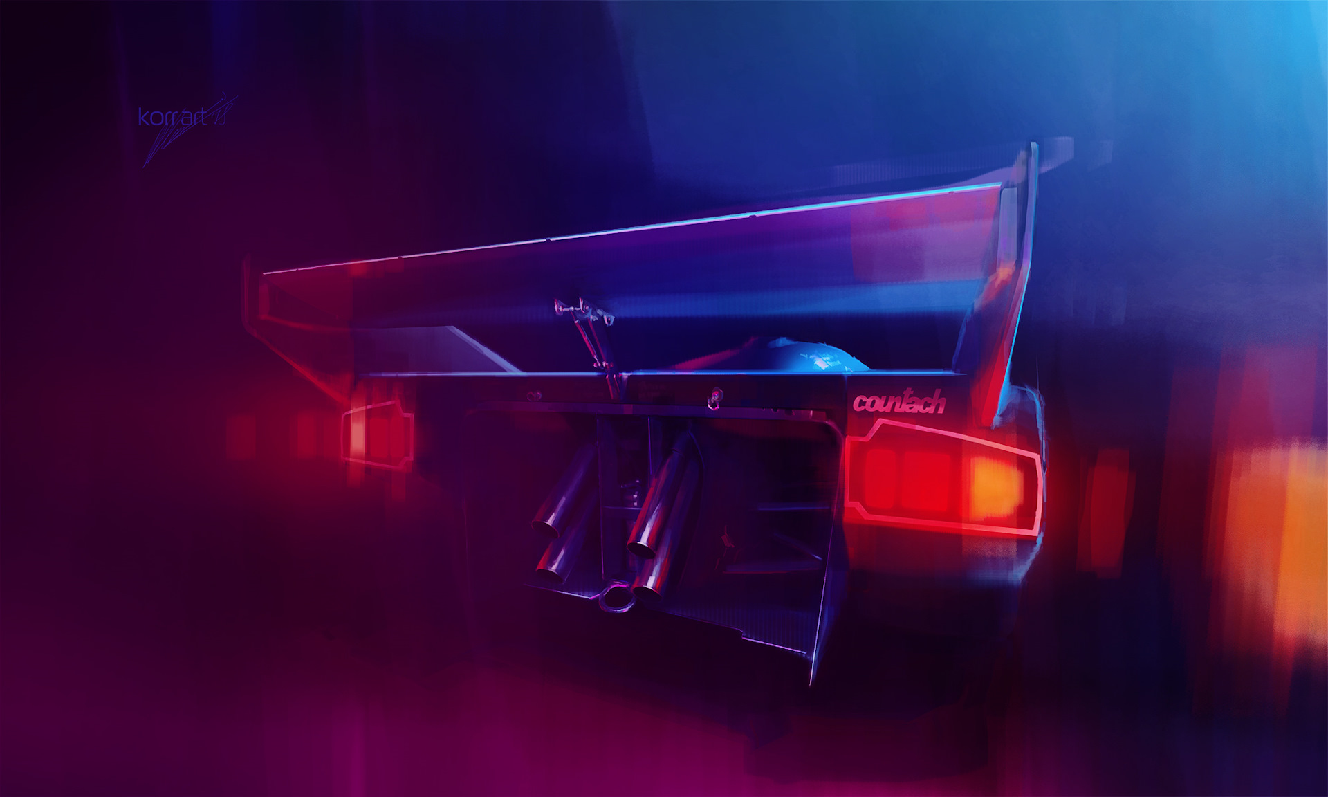 Lamborghini Countach QVX by Artem Khalko [3840x2160] : r/wallpapers