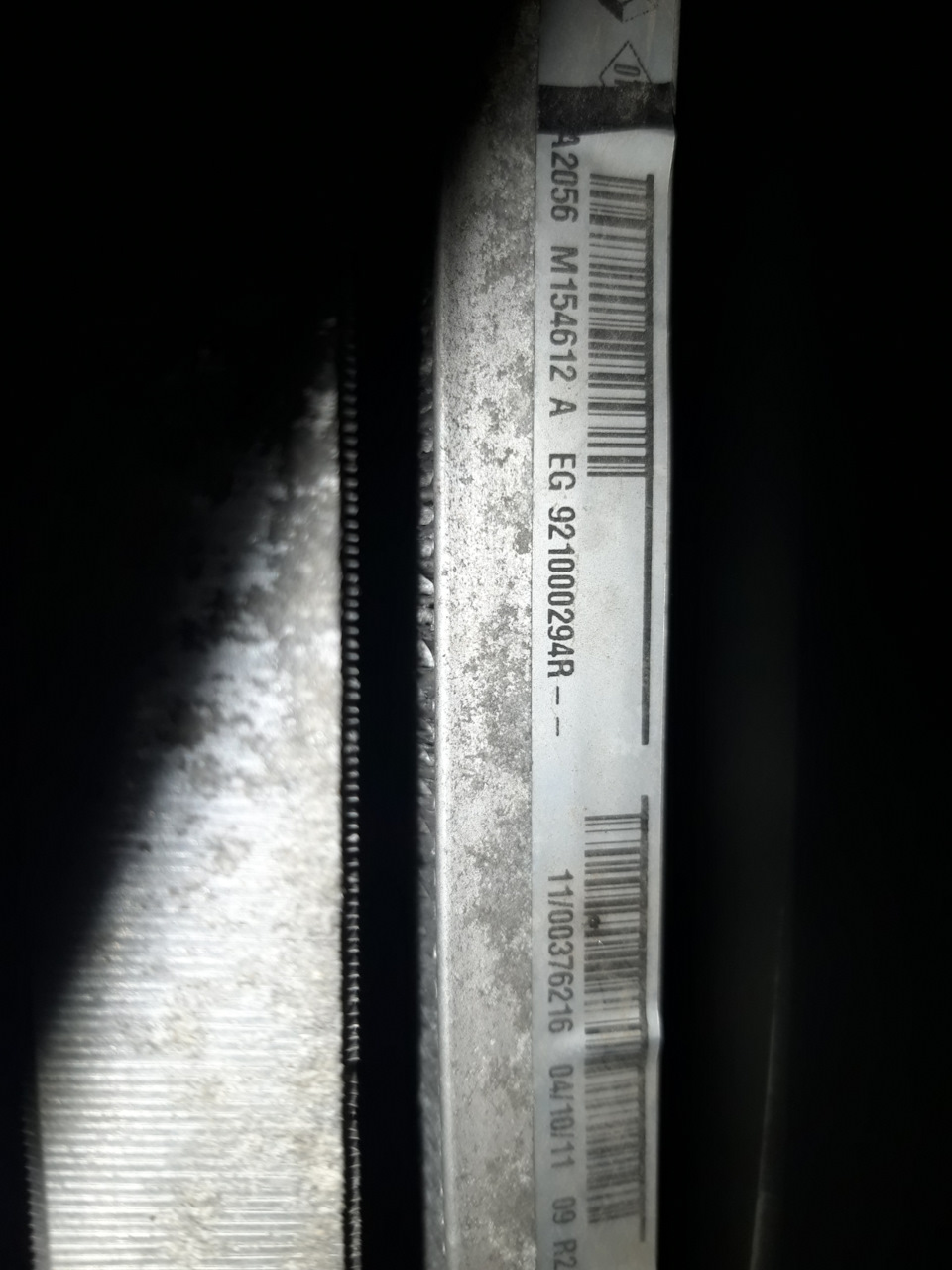 921000294R Радиатор кондиционера RENAULT | Запчасти на DRIVE2