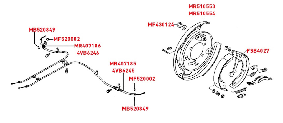MR510553 Кожух дисковых тормозов Mitsubishi | Запчасти на DRIVE2