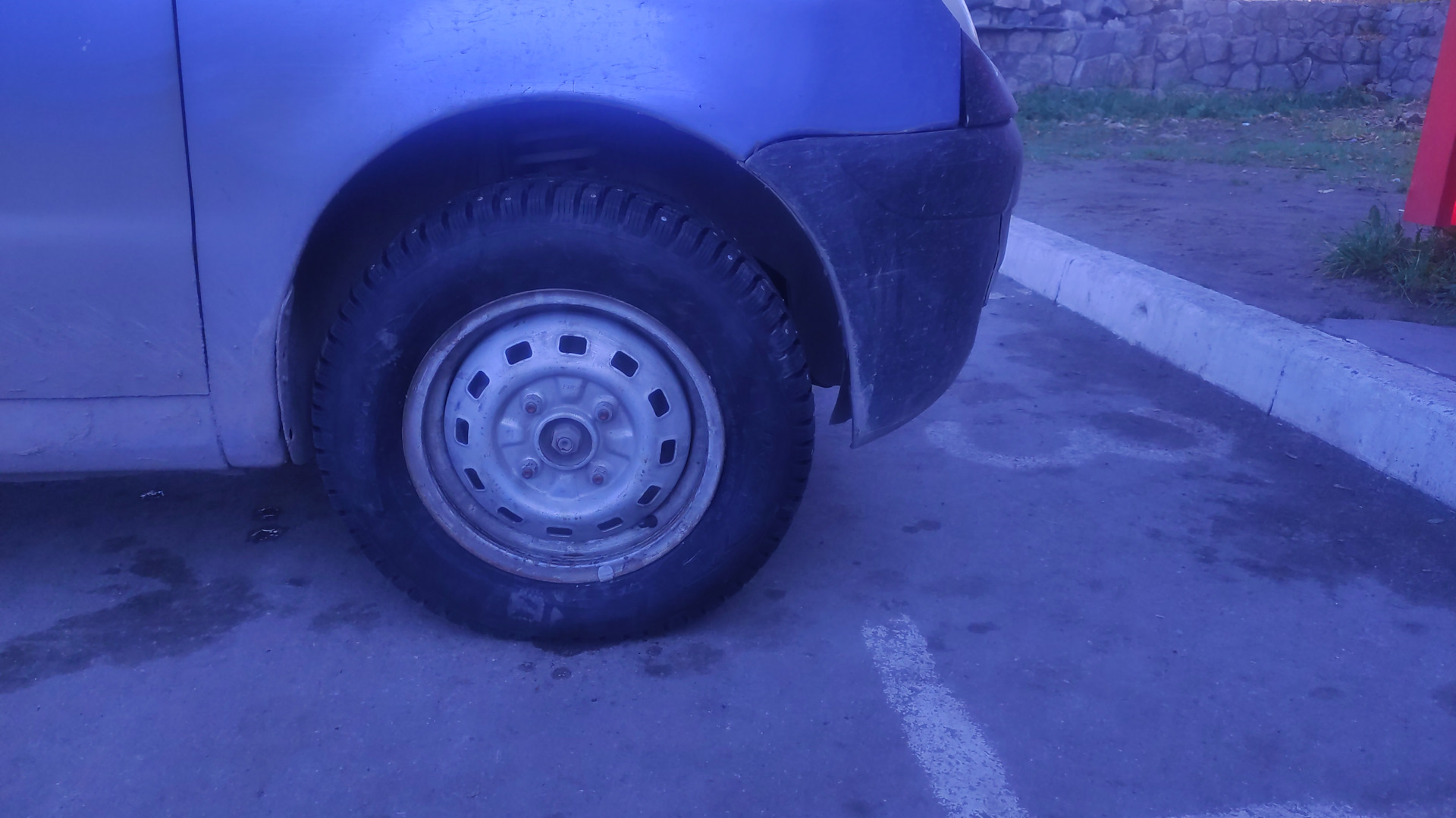 175/70 R13 на Матиз(зимняя) — Daewoo Matiz (M100, M150), 0,8 л, 2008 ...