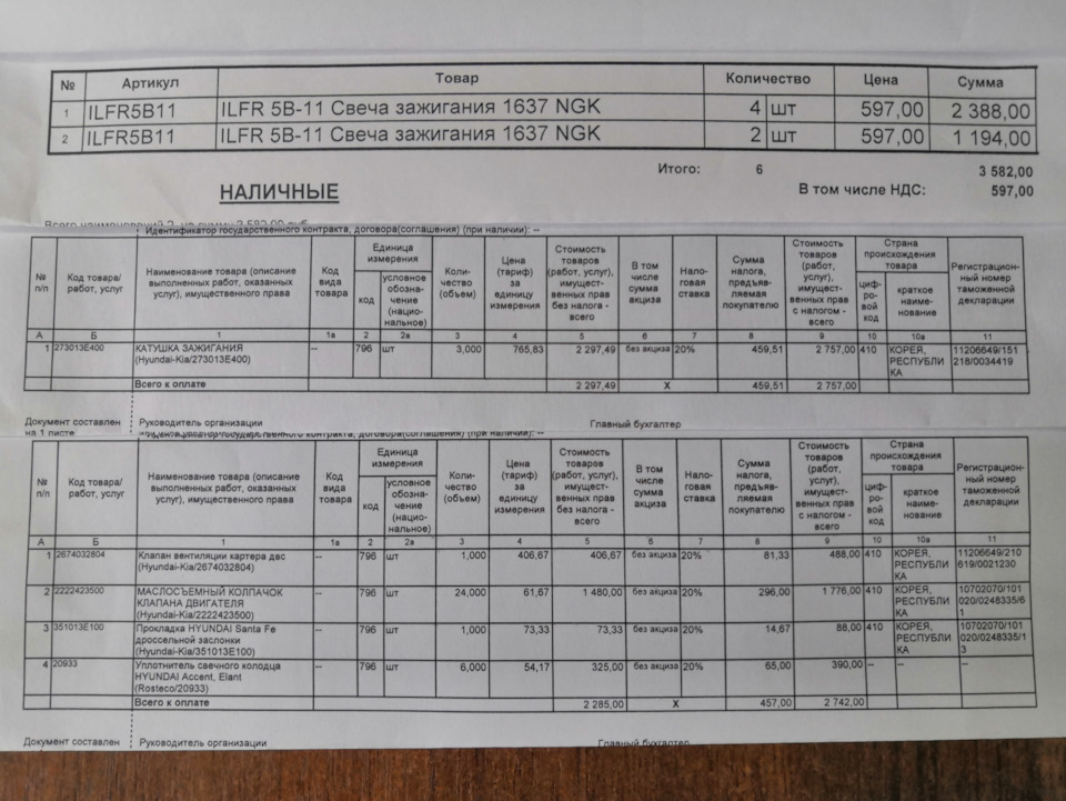 2674032804 Обратный клапан вентиляции картера двигателя KIA HYUNDAI ...